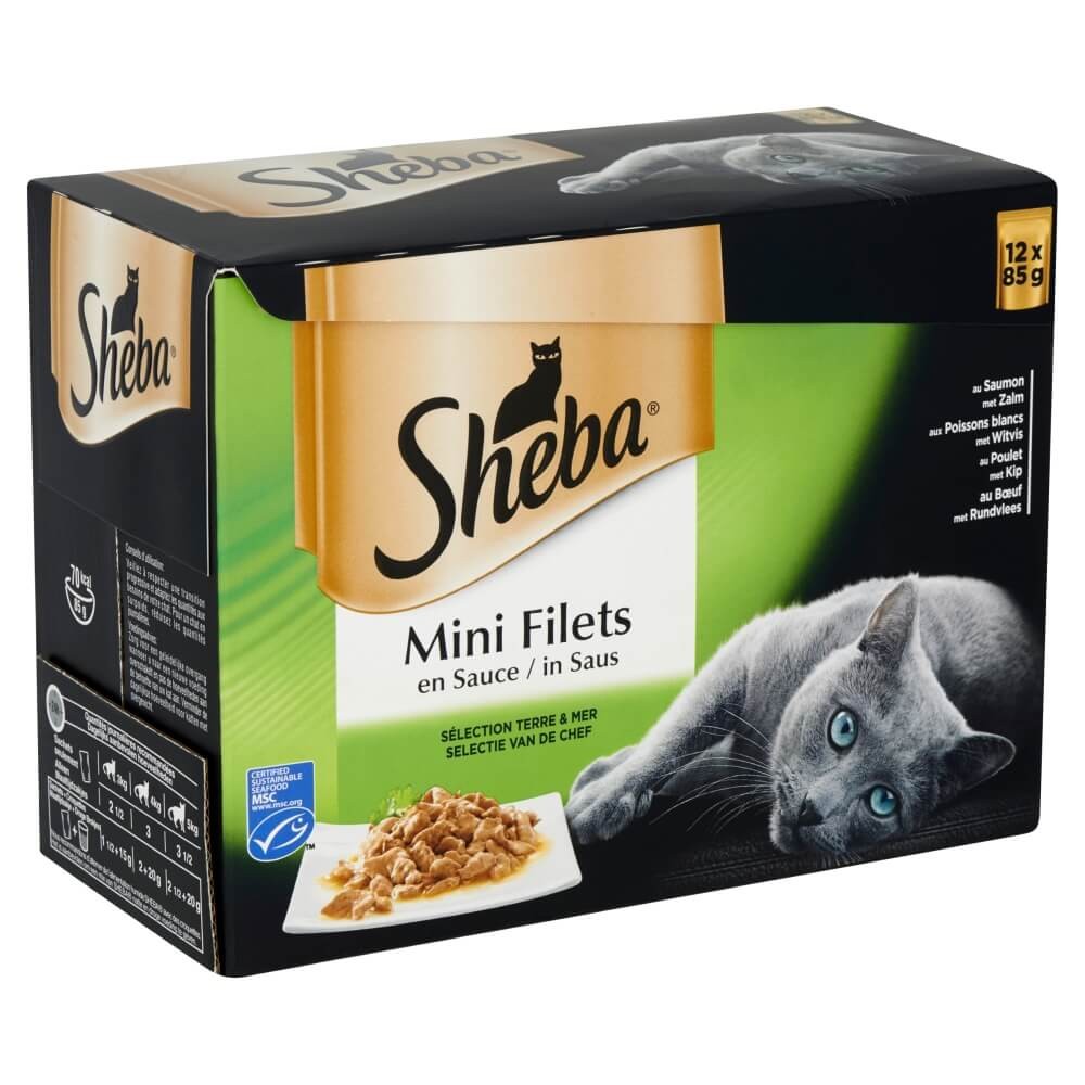 Sheba Mini Filets Selectie van de Chef in saus