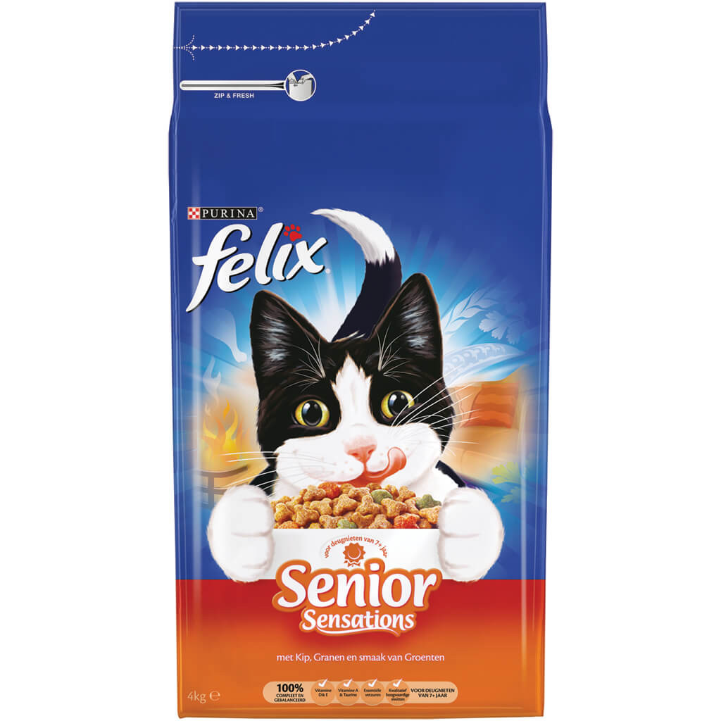 Felix Sensations Senior kattenvoer voordelig online bij