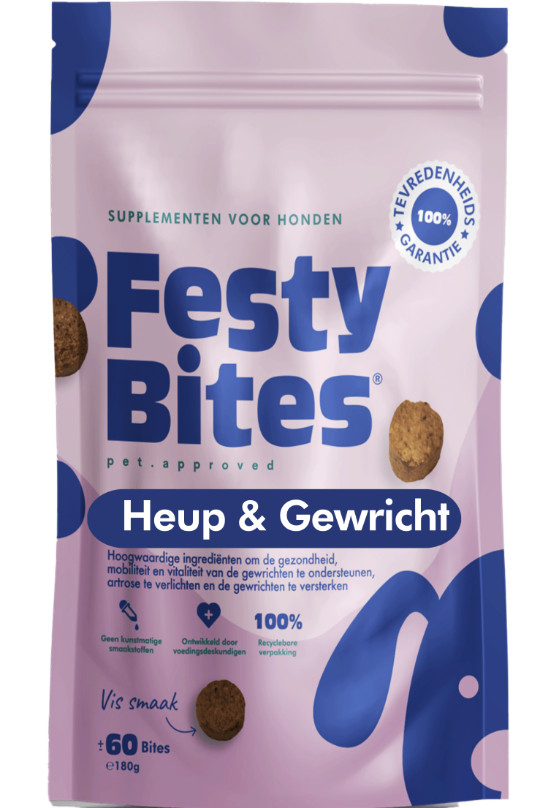 FestyBites Heup & Gewricht supplement hond | Voordelig